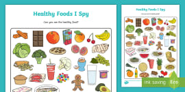 Healthy Food Themed Cutting Skills Sheets (teacher made)