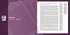 KS5 Great Minds: Thomas Hardy Reading Comprehension - Twinkl