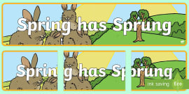 All About Me Spring Display Banner (Teacher-Made) - Twinkl