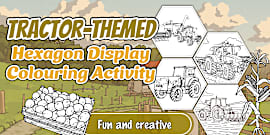* NEW * Jobs Hexagon Display Colouring Activity