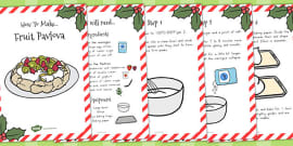 FREE! - Fruit Pavlova Colouring Sheet - Twinkl