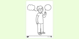 Thought Bubble Colouring | Colouring Sheets (teacher made)