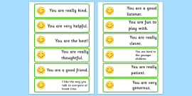 How to Give Compliments Worksheet (teacher made) - Twinkl