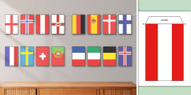 Euro 2020 Country Flag Bunting | Euro Bunting (teacher made)