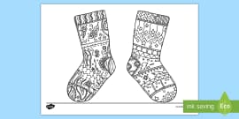 Patterned Socks Pairing Activity (teacher made)