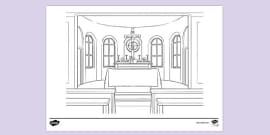 Parts of a Church Labelling Activity | Primary Resources