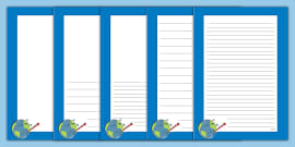 KS2 Stop Plastic Pollution Page Border Pack (teacher made)