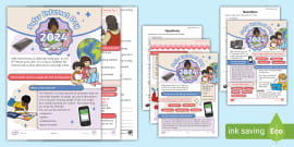 Second Level Internet Safety Day Differentiated Reading Comprehension ...