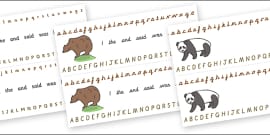 A-Z Alphabet Strips (teacher made)