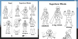 FREE! - Superhero Colouring Page - Primary Resources