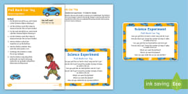 FREE! - EYFS Balloon-Powered Car Science Experiment and Prompt Card Pack