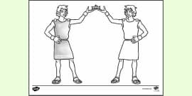 FREE! - Twins in Womb Colouring | Colouring Sheets - Twinkl