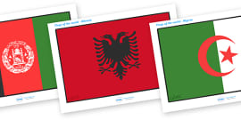 Flags of the World Posters (teacher made) - Twinkl