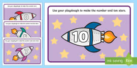 Rocket Playdough Mat (11-20) (teacher made)