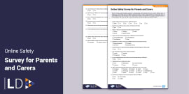 Home Fire Safety Survey (Teacher-Made)