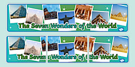 The Seven Wonders of the World Banner
