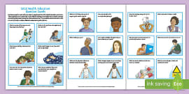 Health Education KS2 Balanced Lifestyle Sorting Cards