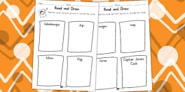Farm Themed Read and Draw Worksheet (teacher made) - Twinkl