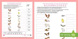 *Singapore Mandarin with Pinyin Easter Egg Composition of 10 Activity*