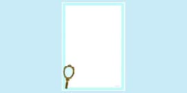 FREE! - Simple Blank Hand with Thumb and 3 Fingers Up Page Border
