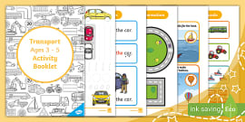 Car Park 2D Shape Recognition and Matching Worksheet