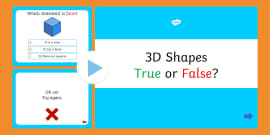 3D Shapes Interactive PowerPoint - Maths Resource - Twinkl