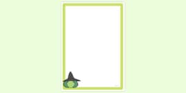 Witch Page Border | Page Borders | Twinkl (teacher made)