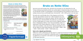 Stel 'n staat van Netto Waarde op (teacher made)
