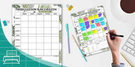 Retro Weekly Planner | Twinkl Busy Bees (teacher made)