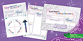 Top Ten KS2 New Year's Resolutions Worksheets Pack – Twinkl