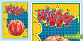Candy Pop Art Display Poster (teacher made) - Twinkl