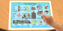 FREE! - Our Local Area Topic Display Banner (teacher made)