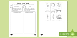 Sorting Living Things and Nonliving Things Science Pack