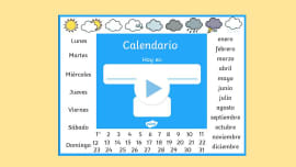 PowerPoint: Calendario interactivo (Hecho por educadores)