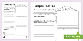 Mount Vesuvius Eruption | Twinkl Timeline Ordering Resources
