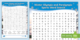 Paralympics Word Grid (teacher made) - Twinkl