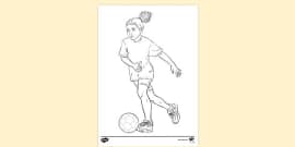 Picture and Word Colouring Pages: Body Movement - Twinkl