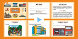 Mga Lugar Sa Pamayanan (Flashcards) | Preschool | Twinkl