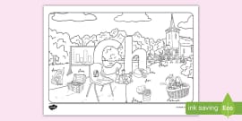 'sh' Sound Loaded Colouring Sheet (teacher made) - Twinkl