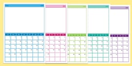 Editable 2024 Calendar (teacher made) - Twinkl