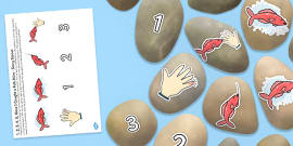 1, 2, 3, 4, 5 Once I Caught a Fish Alive Colouring In Sheet