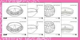 Aktiviti Mewarna Bunga Api Deepavali (Hecho por educadores)