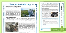 Clean Up Australia Day Poster Activity | Persuasive Writing