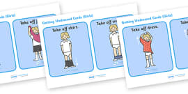 Getting Dressed Routine Cards (Boys) (teacher made)