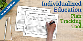 Editable Individual Education Plan Template for Special Ed