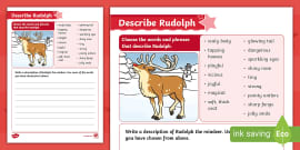 Describe the Reindeer Writing Activity (teacher made)