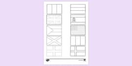 Guernsey Flag Colouring Page (teacher made) - Twinkl