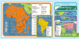 A World Map of Continents and Oceans | Geography | Twinkl