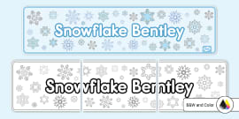 Snowflake Bentley Coloring Pages (teacher made) - Twinkl