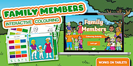 ESL Family Interactive Matching Game [Kids, A1]